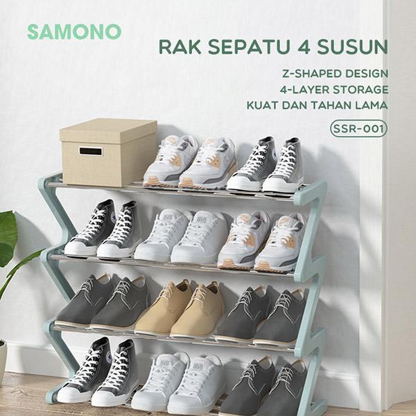Jual Samono Ssr-001 Shoe Rack 4th Floor Rak Sepatu Sandal 4 Susun ...