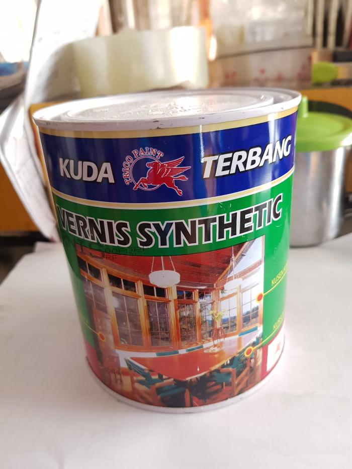 Jual Vernish Kayu Besi Kuda Terbang 1kg/ Pernis Vernish Bening 0.9L 0,9 ...