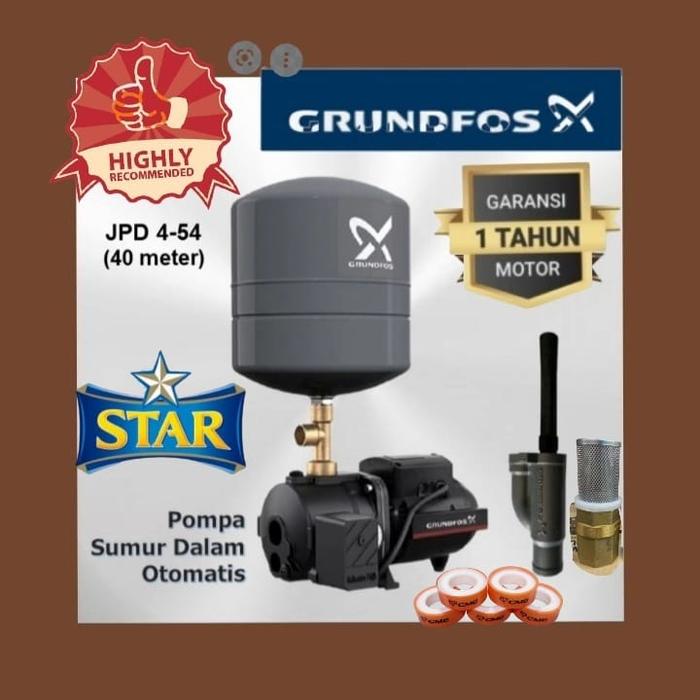 Jual Mesin pompa air sumur dalam 40 mt GRUNDFOS JPD 4-54 jet pump jd basic - Kota Tangerang ...