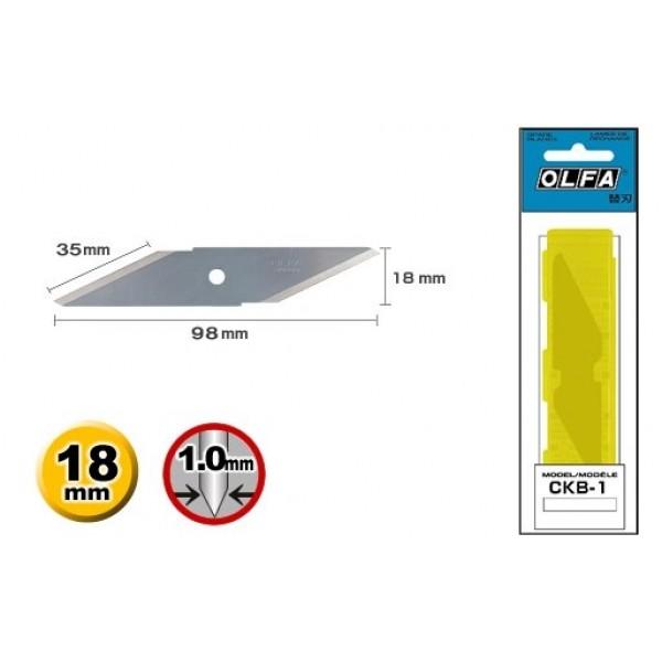 Jual Refill Cutter CK-1 OLFA Spare Blade for Craft Knife CKB-1 - Jakarta Barat - Olfa Stationery ...