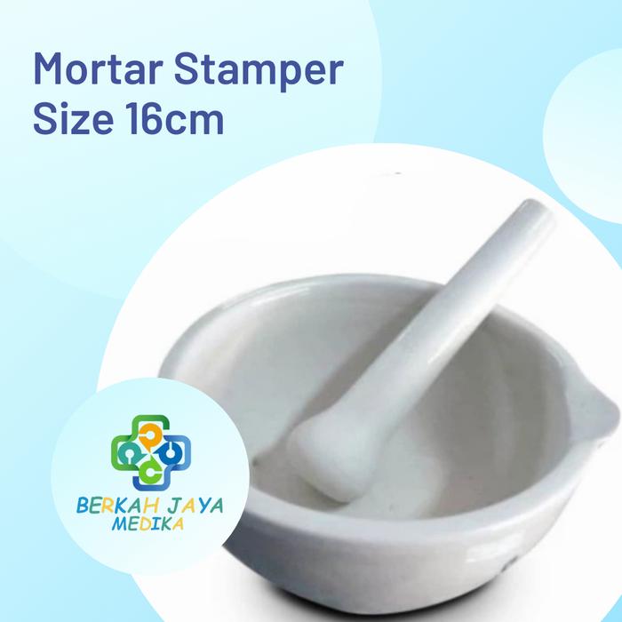 Promo Mortar Alat Penumbuk Obat dia 16cm|Mortar|Lumpang Alu Porcelain ...