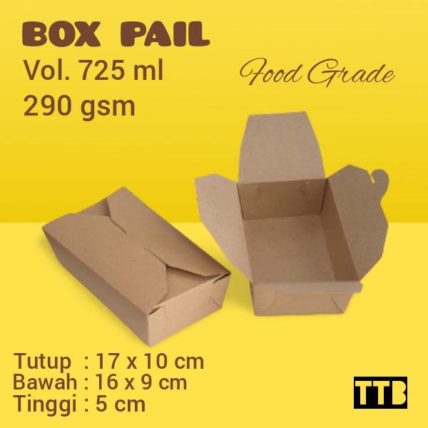 Jual Box Pail - Food Pail - Lunch Box Open Top - Kotak Kemasan Isi 725 ...