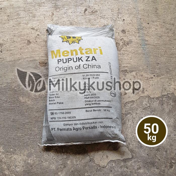 Jual PUPUK MENTARI ZA 50 KG KEMASAN PABRIK VIA GOSEND GRAB - Jakarta ...