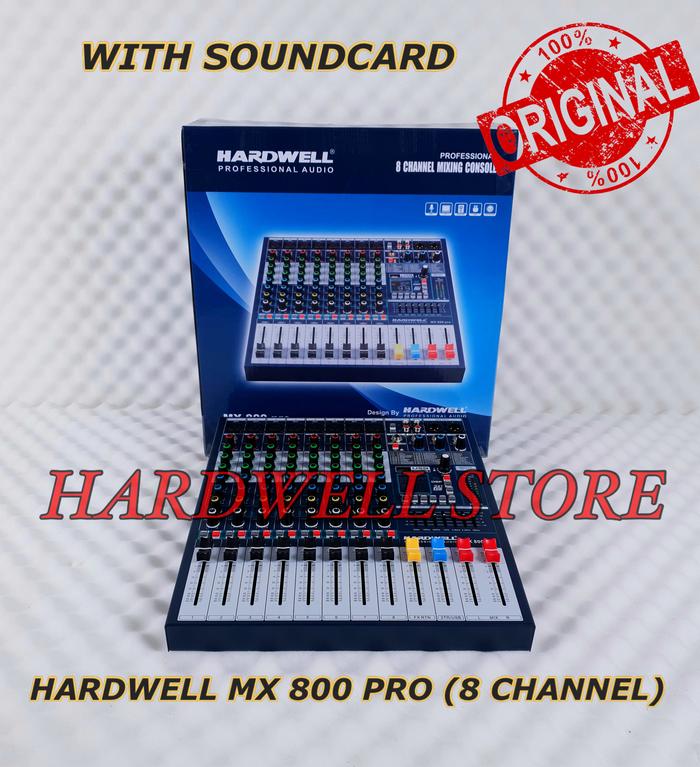 Jual Mixer Hardwell 8 Channel MX 800 Pro Support USB Interface - Jakarta Utara - HARDWELL AUDIO ...