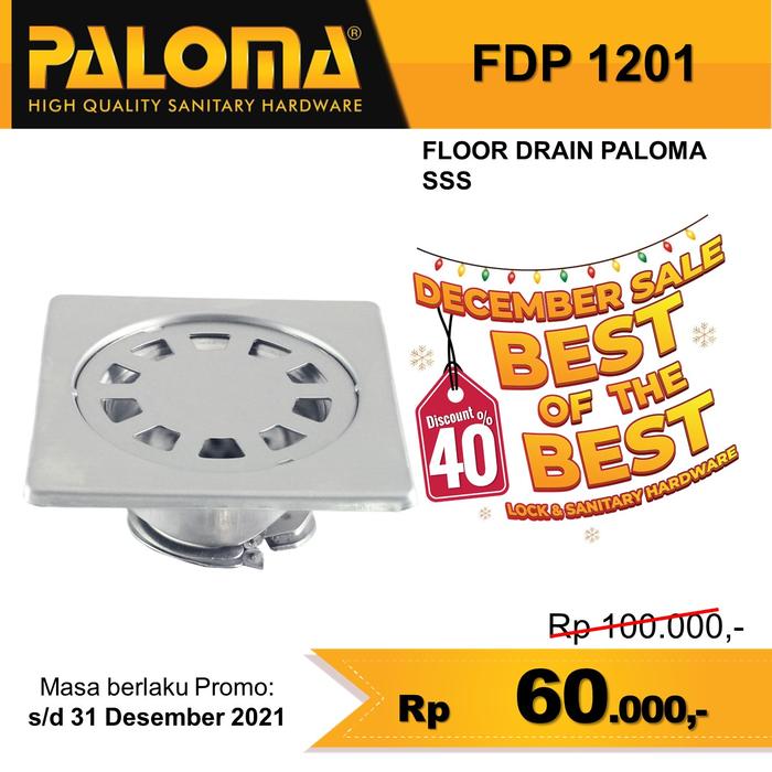Jual Floor Drain PALOMA FDP 1201 Lubang Saringan Air Lantai Mandi Avur ...