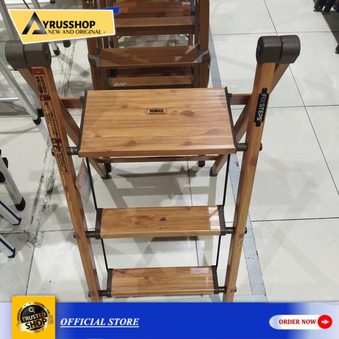 Jual Fixsteps Tangga Slim Lipat Motif Kayu 3 Step/Tingkat/Ladder Slim ...