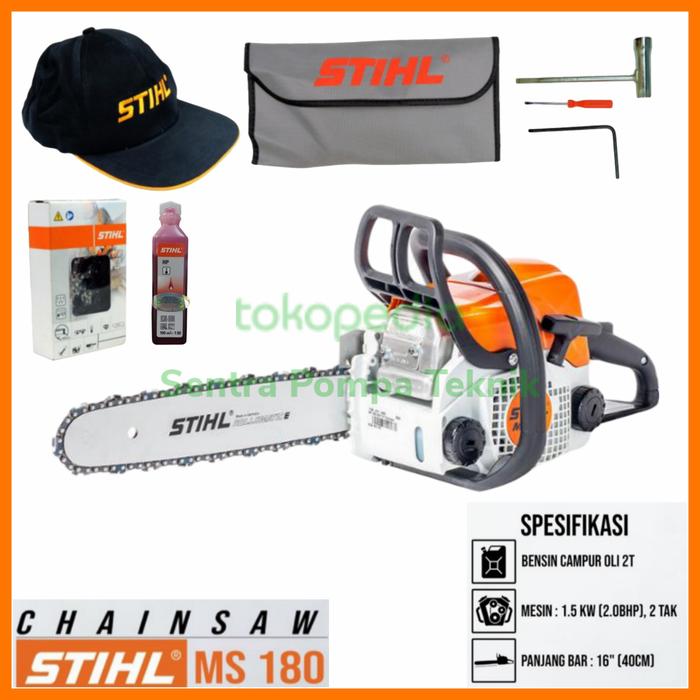 Jual Chainsaw stihl ms 180 16 inch Mesin gergaji potong kayu STIHL MS 180 - Jakarta Barat ...