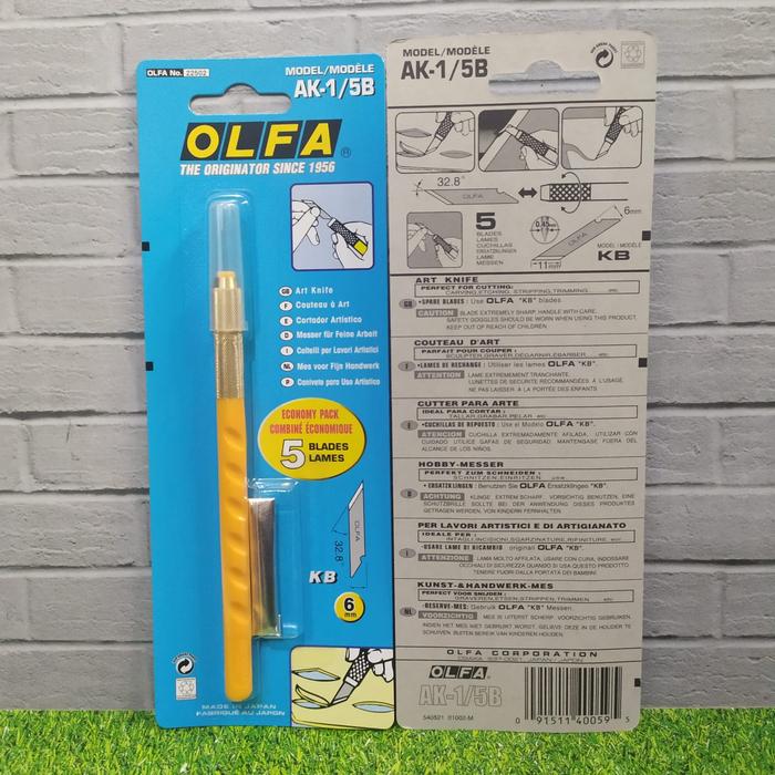 Jual Cutter Pen AK-1/5B Art Knife With 5 Blades Olfa - Jakarta Barat - Olfa Stationery | Tokopedia
