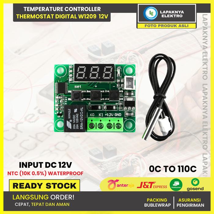 Jual Temperature Controller W1209 Thermostat Digital Termostat Relay ...