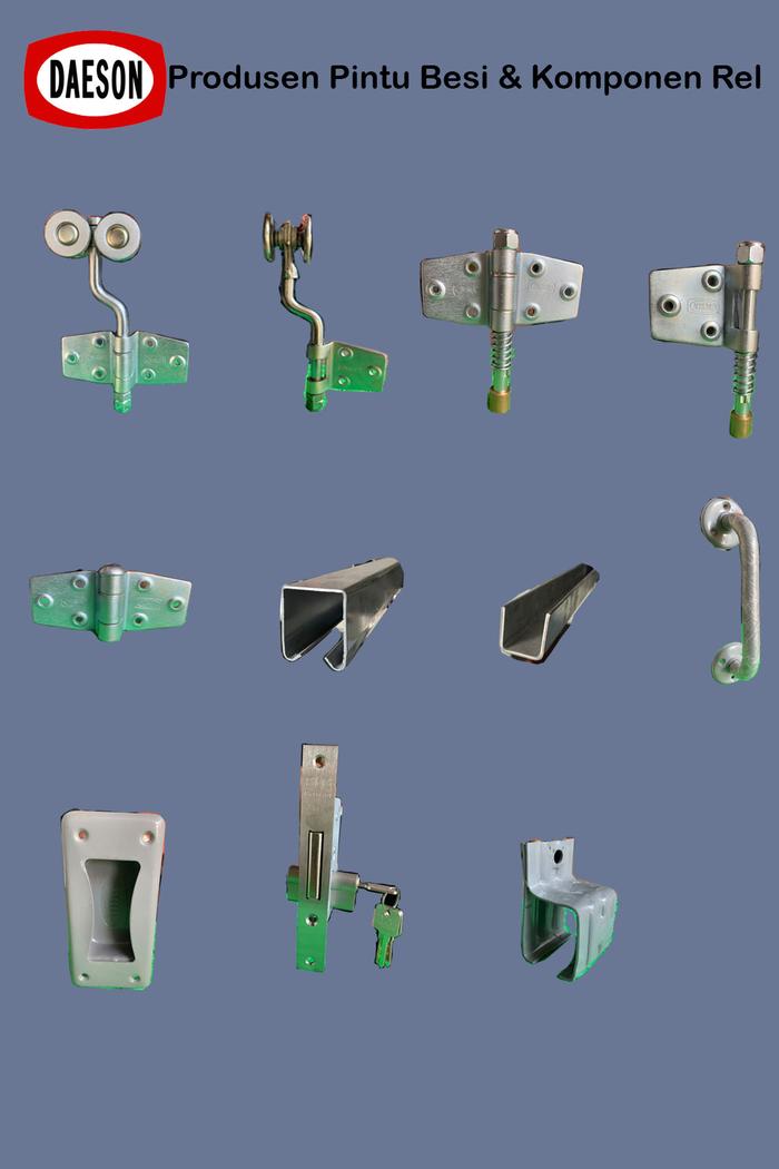 Jual PAKET KOMPONEN REL GARASI KAYU,BESI,HOLLO,ALUMUNIUM 5 DAUN LIPAT ...