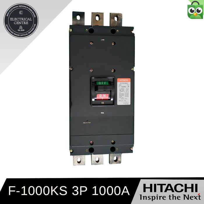 Jual HITACHI MCCB F-1000KS 3 POLE 1000 AMPERE Fuse Free Breaker ...