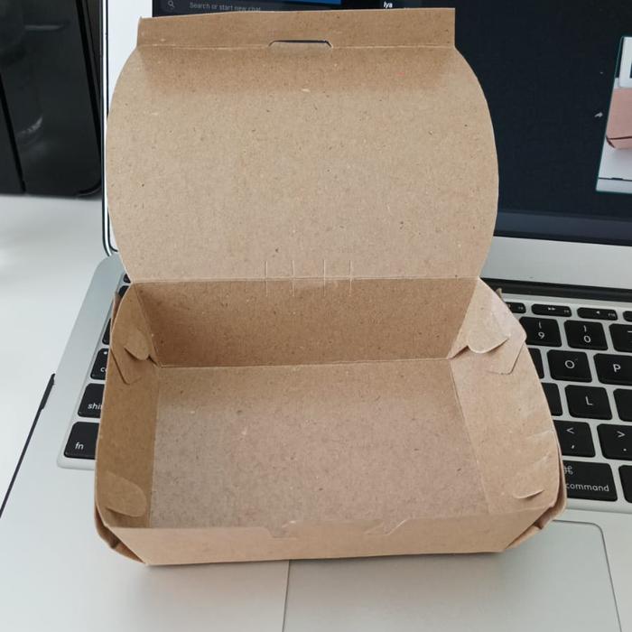 Jual LUNCH BOX SMALL KARTON KRAFT DUS KOTAK MAKANAN Size S uk 13 x 10 x ...