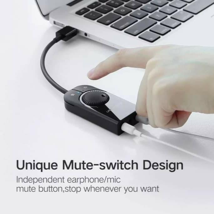 Jual Ugreen Soundcard Usb To Aux Audio Mic - Ugreen Usb Sound Card ...