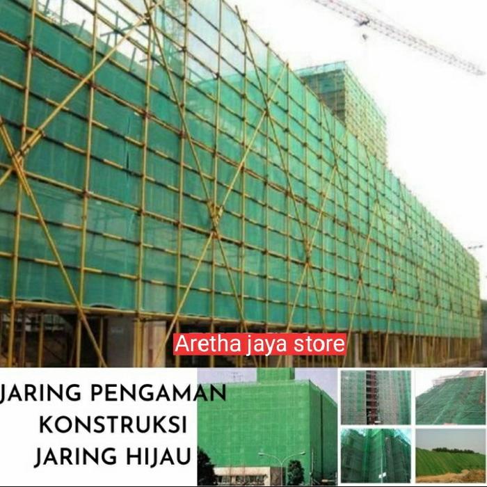 Jual jaring pengaman-jaring proyek - polynet hijau - scaffolding net ...