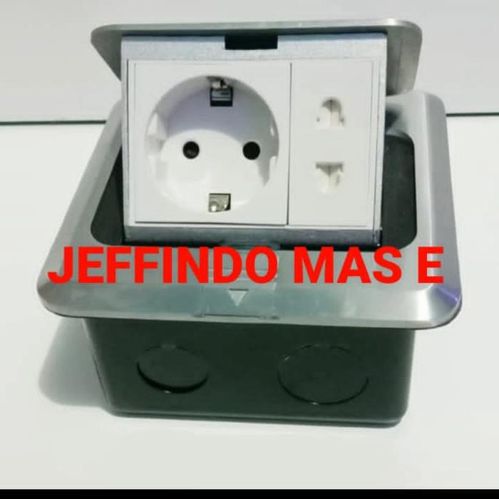 Jual STOPKONTAK LANTAI + STOP KONTAK ARDE UNIVERSAL SOCKET TANAM FLOOR ...