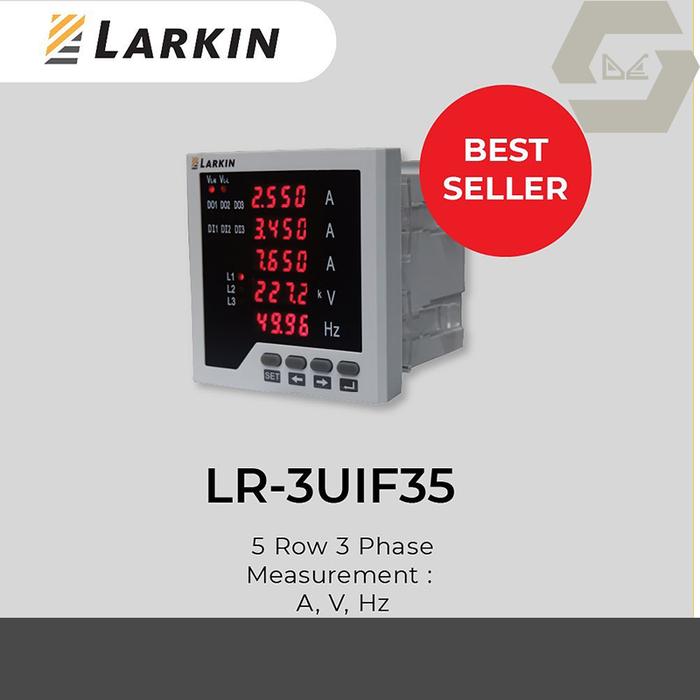 Jual Panel Meter Digital AC (A, V, Hz) 5 Baris 3P 3-Phase LARKIN LR-3UIF35 - Jakarta Pusat - De ...