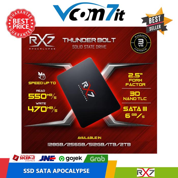 Jual Ssd Sata Rx7 Apocalypse 128gb 256gb 512gb 1tb Garansi Resmi Di ...