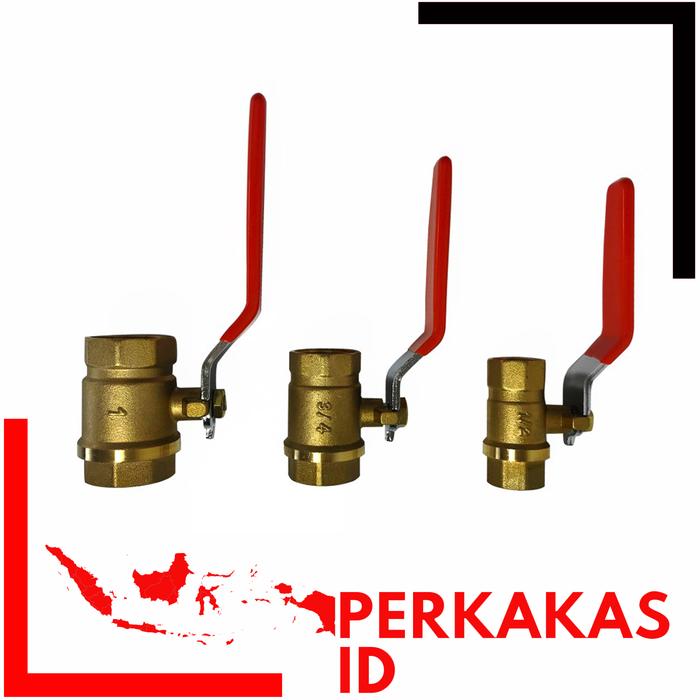 Jual BALL VALVE KUNINGAN SHISUKA / STOP KRAN KUNINGAN/KRAN VALVE - 1 ...