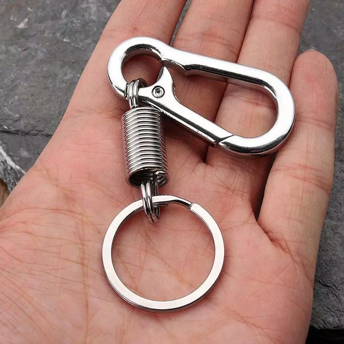 Jual Gantungan Kunci Besi Quickrelease Carabiner with Keychain ...
