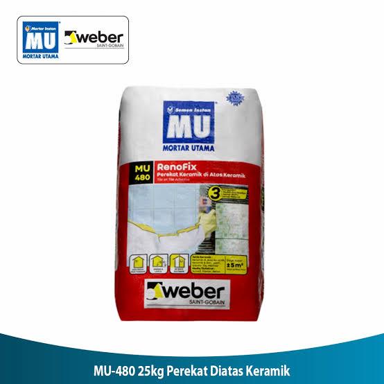 Jual MU480 - Mortar Utama MU 480 25 KG Perekat Keramik di Atas Keramik ...