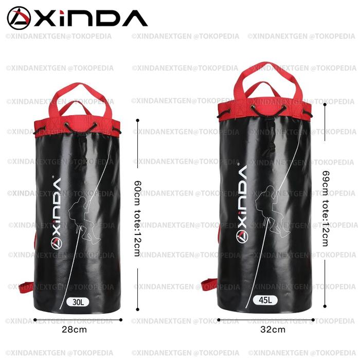 Jual XINDA Rope Bag 30L 45L (not petzl portage transport) - 30 liter ...