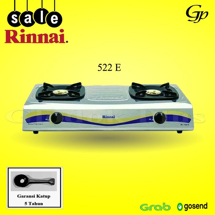 Jual Rinnai RI-522e Kompor Gas 2 Tungku 522 e rinai ri522e stainless ...