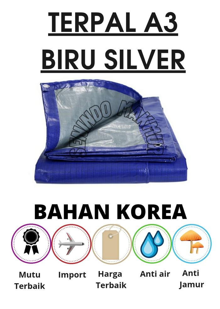 Jual TERPAL PLASTIK JADI A3 3x4 - BIRU SILVER - Kota Serang - Senindo ...