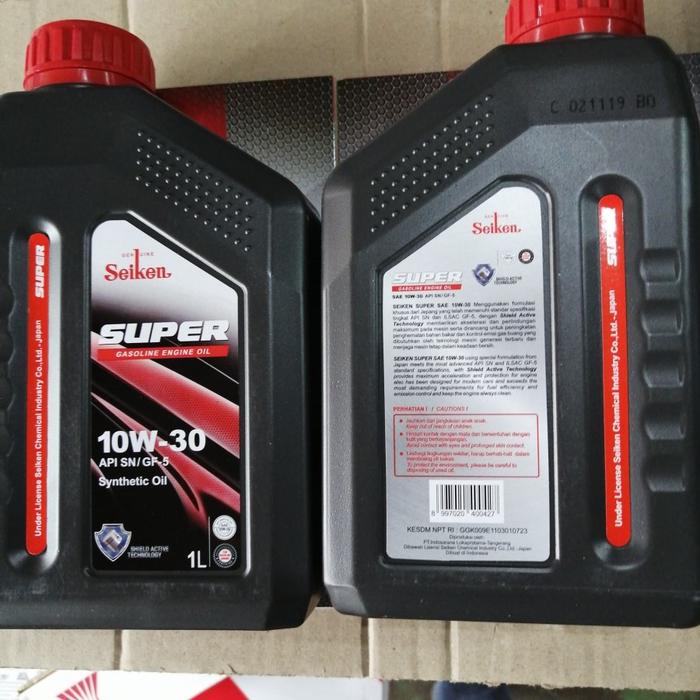 Jual SEIKEN SUPER OLI SAE 10W-30||MOBIL BENSIN 1 LITER - Kota Tangerang ...