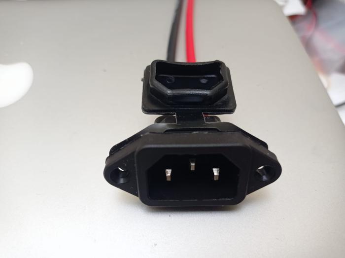 Jual C 14 AC 10A 250V Inlet Module Plug Fuse Switch Male Power Socket ...