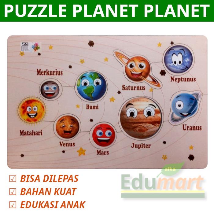 Jual Puzzle Planet Tatasurya Matahari Bumi Puzel Tata Surya Edukasi ...