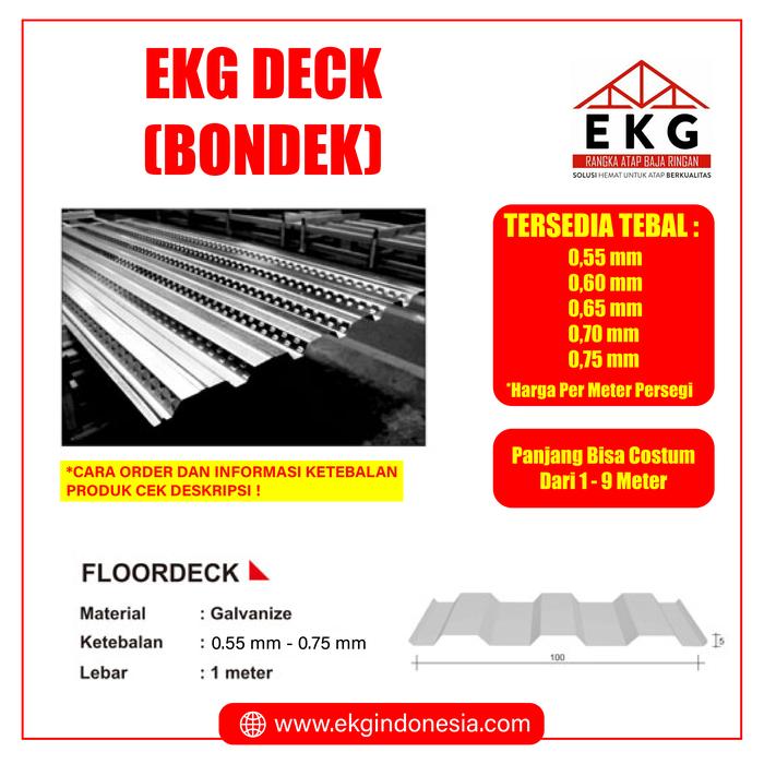 Jual BONDEK / BONDECK / FLOORDECK BAJA RINGAN TEBAL 0,70 mm SUDAH SNI ...