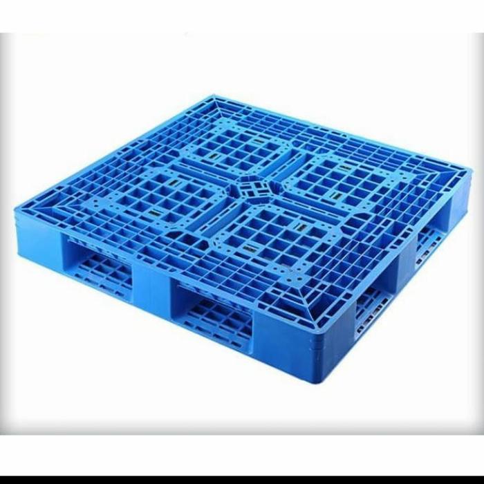 Jual palet plastik bekas warna biru ukuran 120x110x15cm berat 25 kg ...