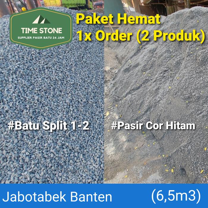 Jual Pasir Hitam Cor 1/2 Bak & Batu Split 1/2 Bak Beton Bangunan Paket ...