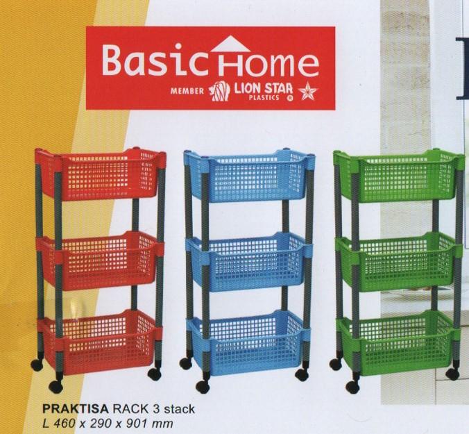 Jual Rak Serbaguna Rak Portable Susun-3 Lion Star Praktisa - Jakarta ...