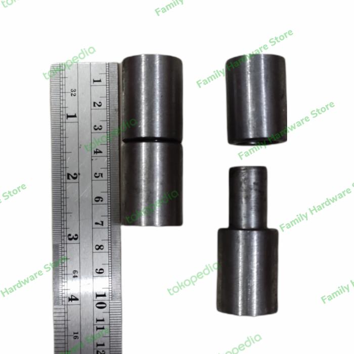 Jual engsel bubut 1 inch / engsel las / engsel pintu gudang per pasang ...