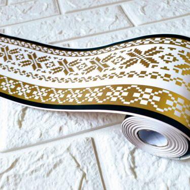 Jual Wallpaper List Border Motif Batik Warna Kuning/Gold panjang 10m ...