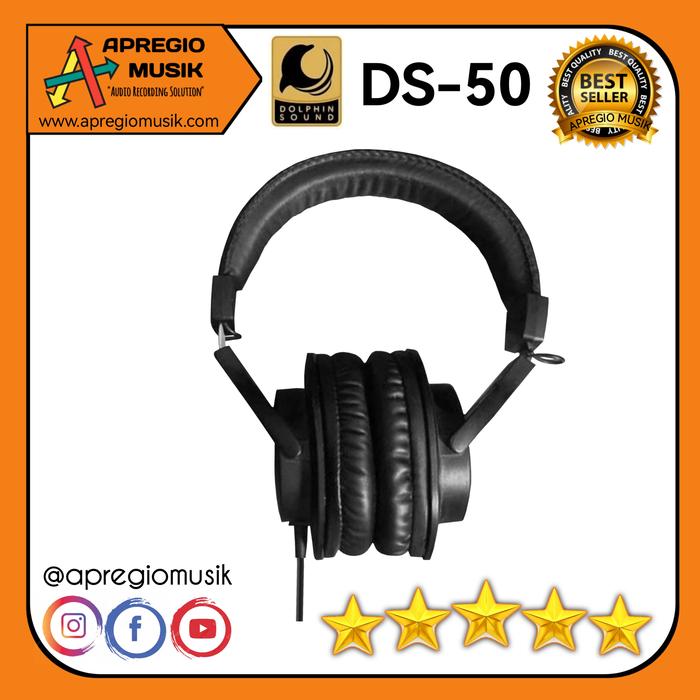Jual Headphone Flat Monitoring Isk Dolphin Ds50 Ds-50 Ds 50 Close Back Di Seller Noelle ...