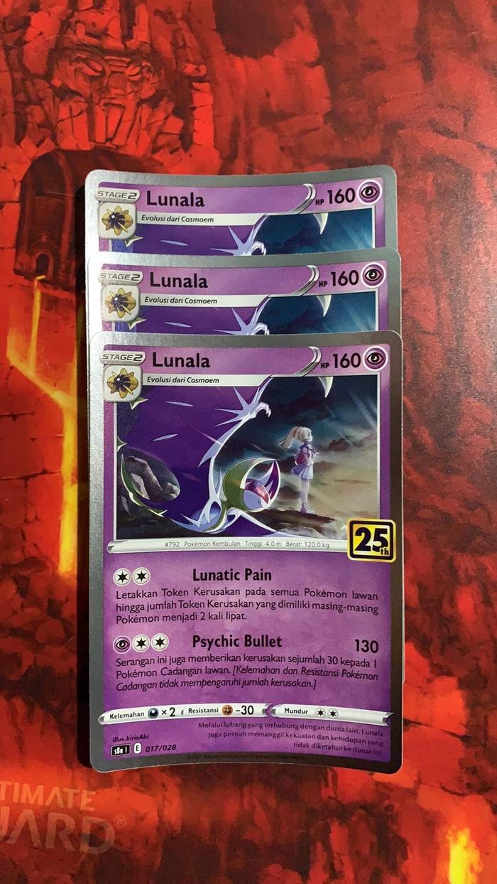 Jual lunala holo 1 KARTU INDO 25th celebrations pokemon tcg card set ...