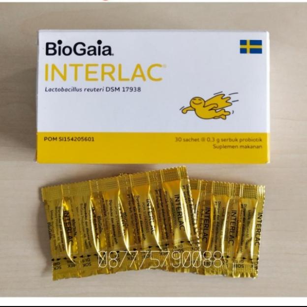Jual INTERLAC BIOGAIA 5 sachet PROBIOTIK Bayi Dewasa Diare Sembelit ...