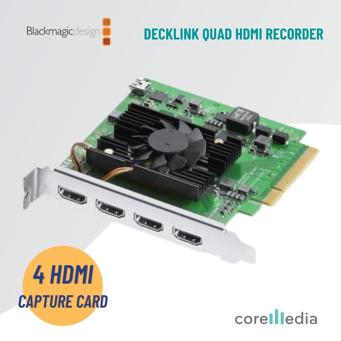 Promo Blackmagic Design DeckLink Quad HDMI Recorder Capture Card Cicil 0% 3x - Jakarta Barat ...