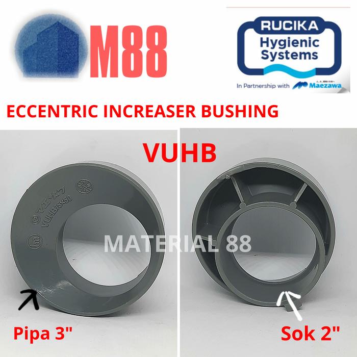 Jual Eccentric Increaser Bushing 3 x 2 RUCIKA Special Fitting Vlok Sok ...