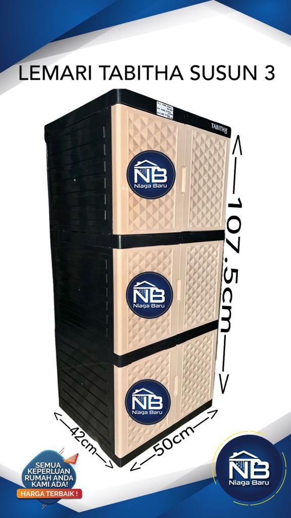 Jual Lemari Pakaian Plastik TABITHA 3 Susun Minimalis KHusus GOJEK - Kota Bogor - NiagaBaru ...