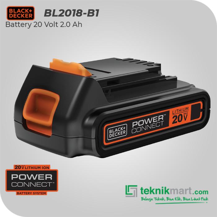 Promo Black & Decker Battery / Baterai Li-Ion 18Volt 2.0Ah BL2018 ...
