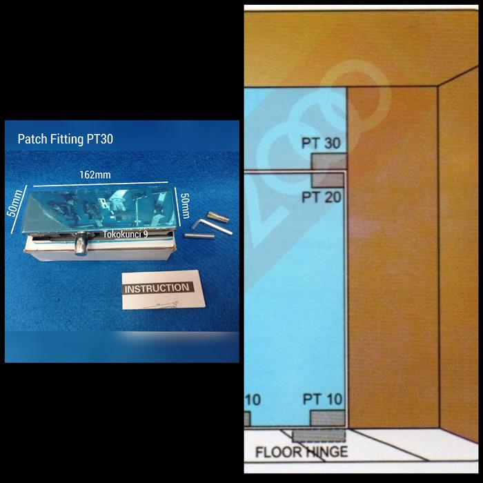 Jual Patch Fitting PT30 Penjepit Pintu Kaca PT 30 Stainless - Jakarta ...