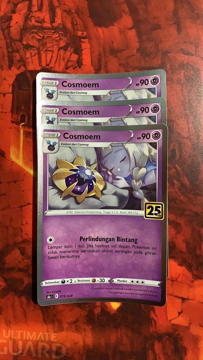 Jual cosmoem holo 1 KARTU INDO 25th celebrations pokemon tcg card set ...