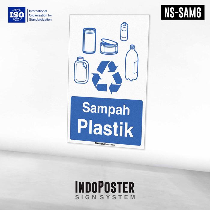Jual Stiker safety sign rambu K3 ISO sampah plastik - L - Kab. Bandung ...