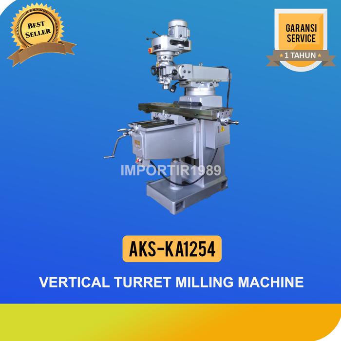 Jual Mesin Milling Vertical Turret Milling Machine 3Hp AKS - KA1254 ...