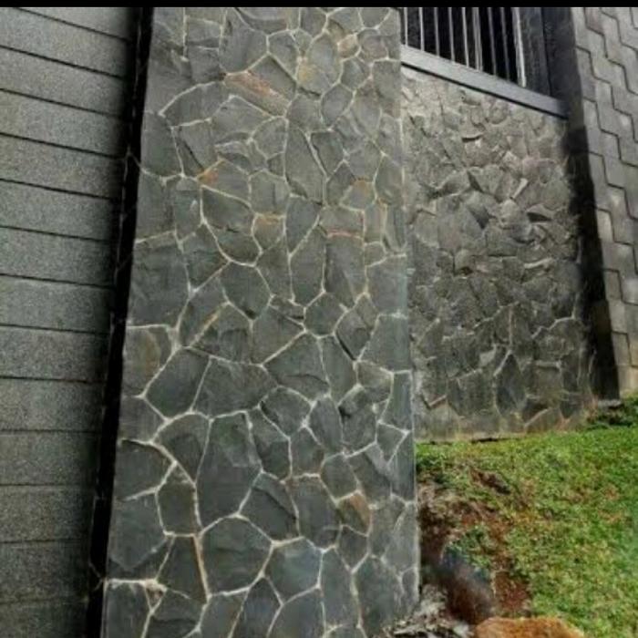 Jual batu tempel dinding acak hitam - Kab. Lebak - ANUGRAH BATU ALAM ...