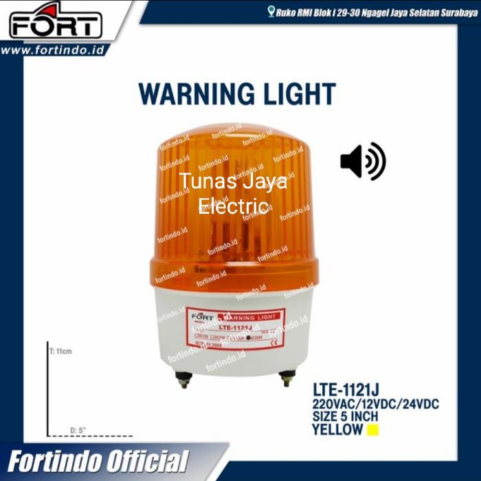 Jual Warning Light / Lampu Rotary 5" with Buzzer type LTE-1121J FORT ...