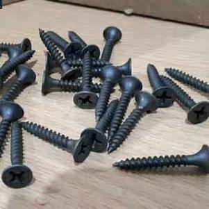 Jual sekrup baja hitam uk. 6x3/4 (1.9cm)drywall isi 100bj gypsum, kayu,besi - Kab. Malang - wood ...